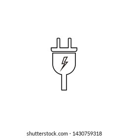 Power Plug Icon Connection Electricity Vector Stock Vector (Royalty ...