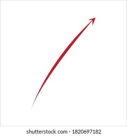 Power Point Template Long Red Arrow Stock Vector (Royalty Free ...