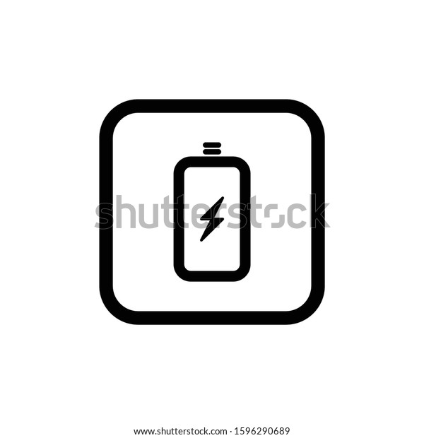 Power Saving Mode Icon Symbol Smartphone Stock Vector (Royalty Free ...