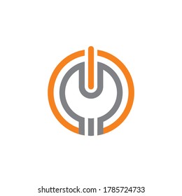 Power Service Logo Repair Button Logo Stock Vector (Royalty Free ...