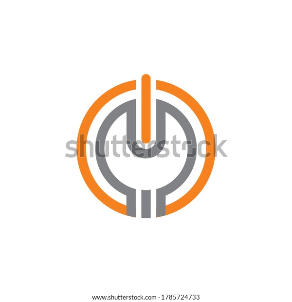 Power Service Logo Repair Button Logo Stock Vector (Royalty Free ...