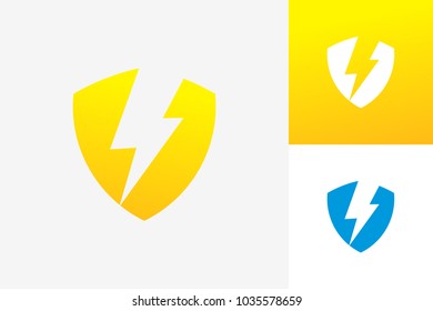 Power Shield Logo Template Design Vector Stock Vector (Royalty Free ...