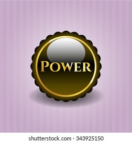 Power Shiny Badge Stock Vector (Royalty Free) 343925150 | Shutterstock