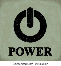 Power Sign Conceptual Vector Illustration 1 Stock Vector (Royalty Free ...