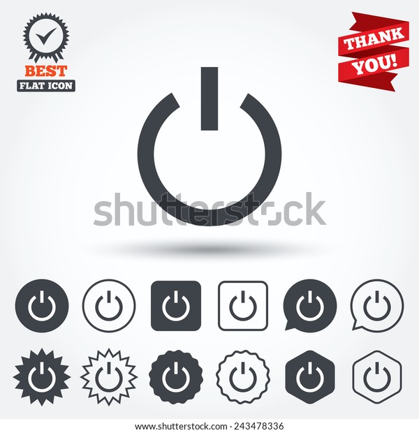 Power Sign Icon Switch On Symbol Stock Vector (Royalty Free) 243478336