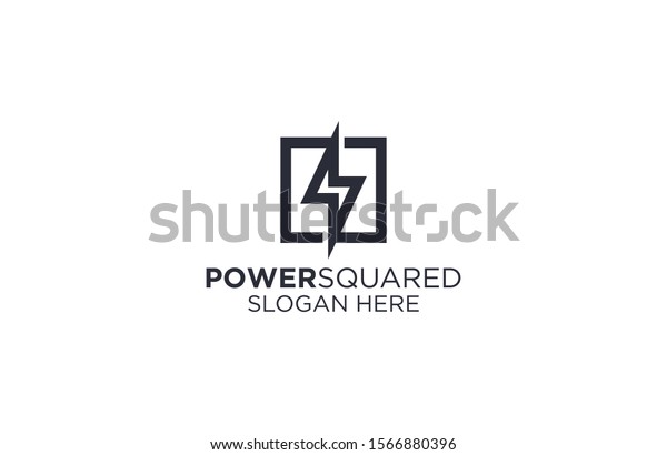Power Square Logo Design Vector Stock Vector (Royalty Free) 1566880396 ...