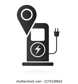 Power Station Location Vector Illustration Stock Vector (Royalty Free ...