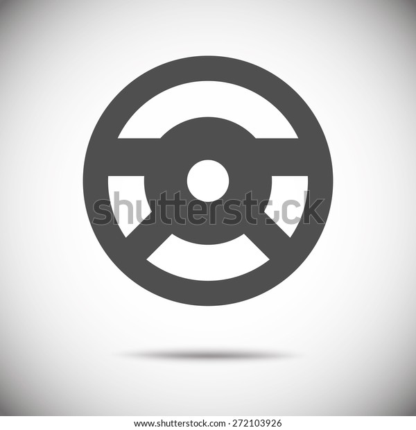 Power Steering System Icon Car Dashboard Stock Vector (Royalty Free ...