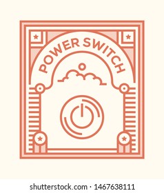 Power Switch Illustration Icon Concept Stock Vector (Royalty Free ...