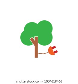 Power Tree Logo Icon Design Stock Vector (Royalty Free) 1034619466 ...