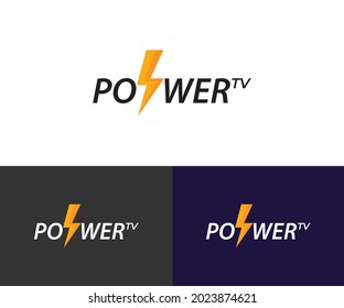 Power Tv Logo Design Vector Stock Vector (Royalty Free) 2023874621 ...