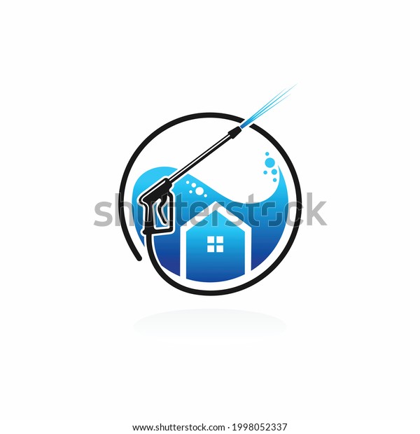 Power Wash Logo Circle Concept Stock Vector (Royalty Free) 1998052337
