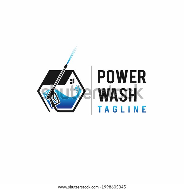 Power Wash Logo Hexagon Concept Stock Vector (Royalty Free) 1998605345 ...