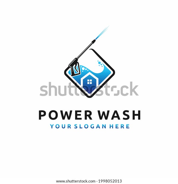 Power Wash Logo Home Concept Stock Vector (Royalty Free) 1998052013 ...