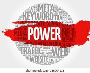 Power Word Cloud Business Concept Stock Vector (Royalty Free) 365004116 ...