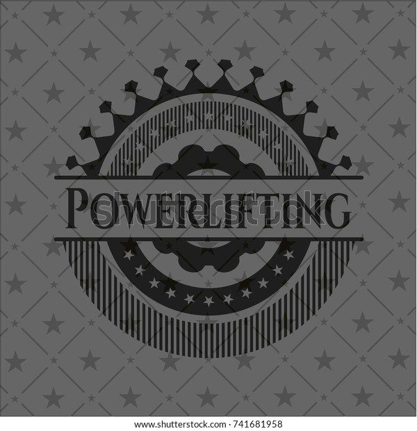 Powerlifting Dark Emblem Retro Stock Vector (Royalty Free) 741681958 ...