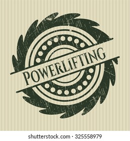 Powerlifting Rubber Grunge Texture Seal Stock Vector (Royalty Free ...