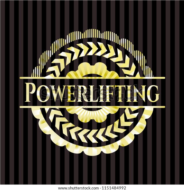 Powerlifting Shiny Badge Stock Vector (Royalty Free) 1151484992 ...