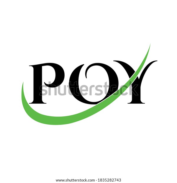 Poy Letter Creative Logo Design Stock Vector (Royalty Free) 1835282743 ...