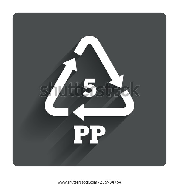 Pp 5 Icon Polypropylene Thermoplastic Polymer Stock Vector (Royalty ...