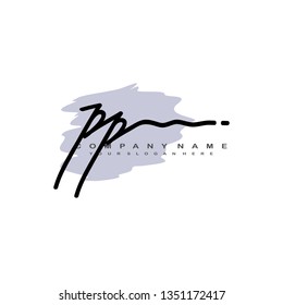 Pp Initial Signature Logo Handwriting Logo: เวกเตอร์สต็อก (ปลอดค่า ...