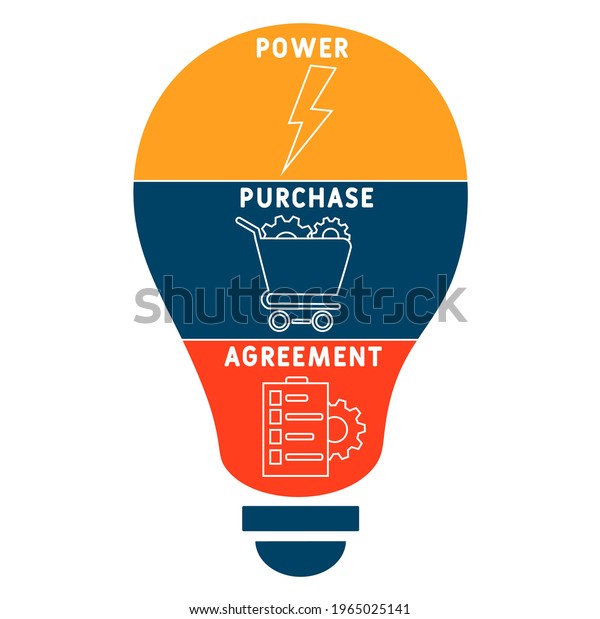 Ppa Power Purchase Agreement Acronym Business Stock Vector (Royalty ...