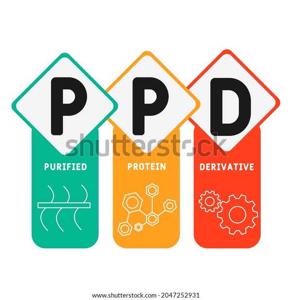 Ppd Purified Protein Derivative Acronym Medical Stock Vector (Royalty ...