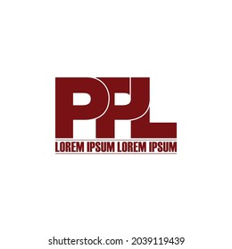 Ppl Letter Monogram Logo Design Vector Stock Vector (Royalty Free ...