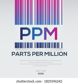 Ppm Mean Parts Per Millionvector Illustration Stock Vector (Royalty ...