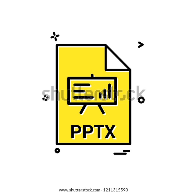 Pptx File File Extension File Format Stock Vector (Royalty Free ...
