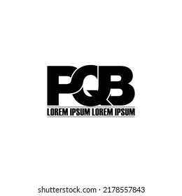 Pqb Letter Monogram Logo Design Vector Stock Vector (Royalty Free ...