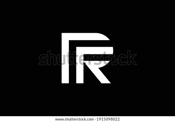 Pr Letter Logo Design On Luxury Stock Vector (Royalty Free) 1915098022 ...