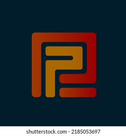 Pr Monogram Logo Letter P Letter Stock Vector (Royalty Free) 2185053697 ...