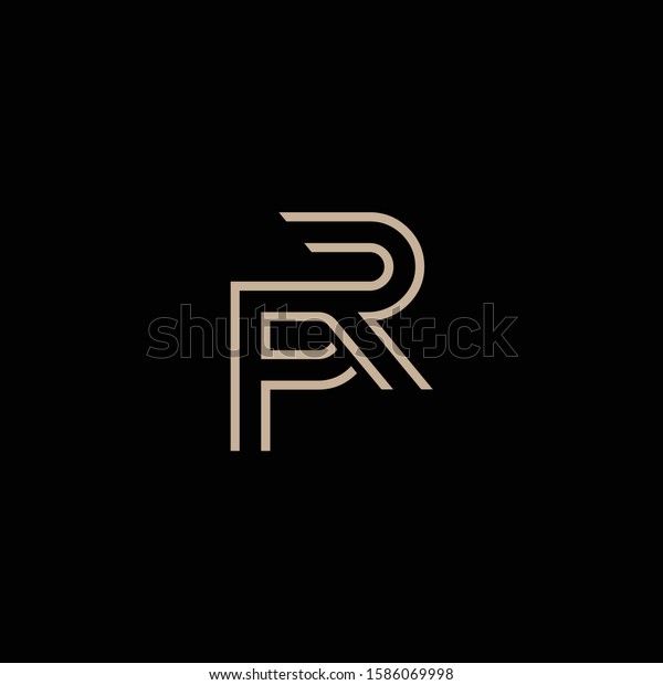 PR or RP font designs for logo and icons