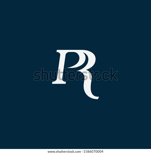 Pr Rp Font Designs Logo Icons 库存矢量图（免版税）1586070004 | Shutterstock