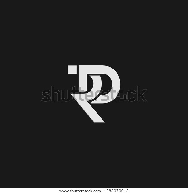 Pr Rp Font Designs Logo Icons Stock Vector (Royalty Free) 1586070013