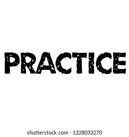Practice Stamp On White Background Stock Vector (Royalty Free ...