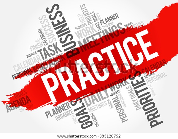 Practice Word Cloud Business Concept Stock Vector (Royalty Free ...