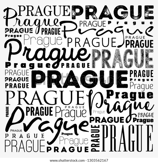 Prague Wallpaper Word Cloud Travel Concept Stock Vector (Royalty Free ...