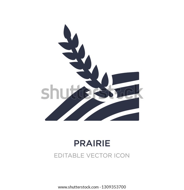 Prairie Icon On White Background Simple Stock Vector (Royalty Free ...