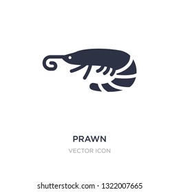Prawn Icon On White Background Simple Stock Vector (Royalty Free ...