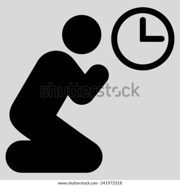 Pray Time Vector Icon Style Flat Stock Vector (Royalty Free) 341972318 ...