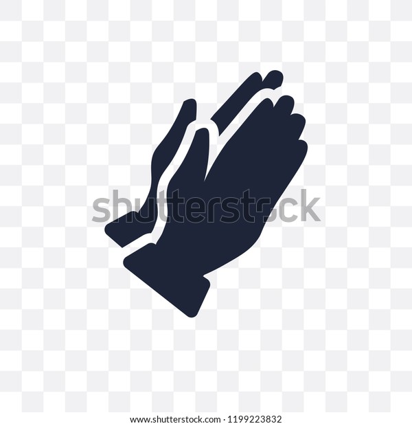 Pray Transparent Icon Pray Symbol Design Stock Vector (Royalty Free ...