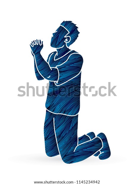Prayer Christian Praying Graphic Vector Stock Vector (Royalty Free ...