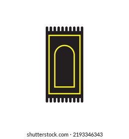 Prayer Mat Icon Vector Illustration Logo Stock Vector (Royalty Free ...