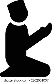 Prayer Vector Illustration On Transparent Background Stock Vector ...