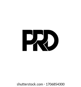 Prd Letter Original Monogram Logo Design: stockvector (rechtenvrij ...