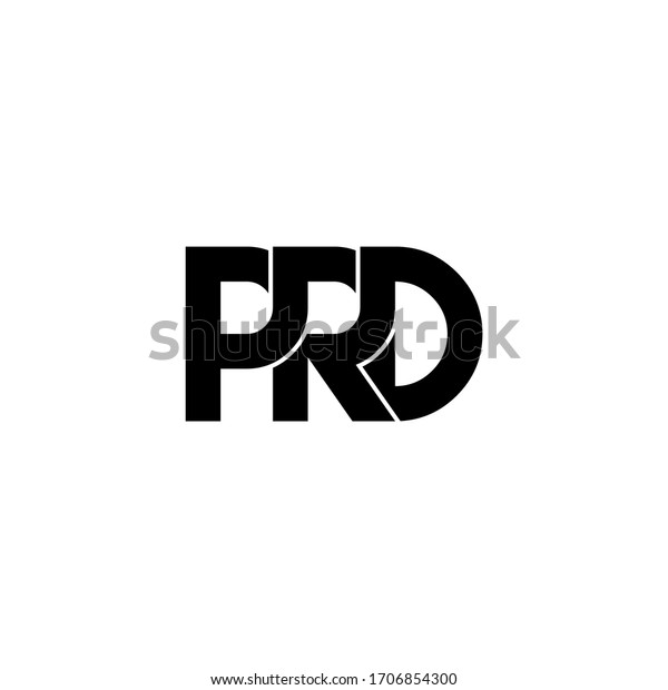 Prd Letter Original Monogram Logo Design 库存矢量图（免版税）1706854300 ...