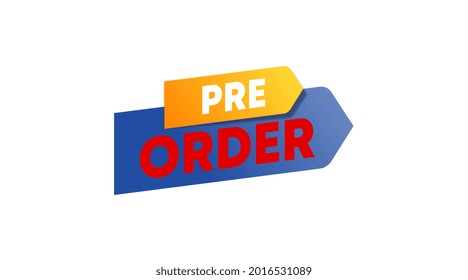 Pre Order Label Template Stock Vector Stock Vector (Royalty Free ...