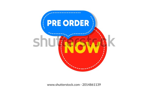 Pre Order Label Template Stock Vector Stock Vector (Royalty Free ...